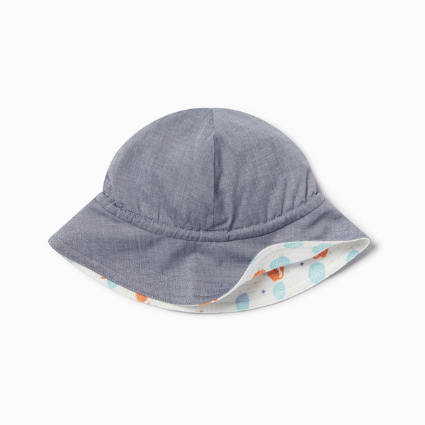 Crab & Shell Reversible Sun Hat | MORI EU