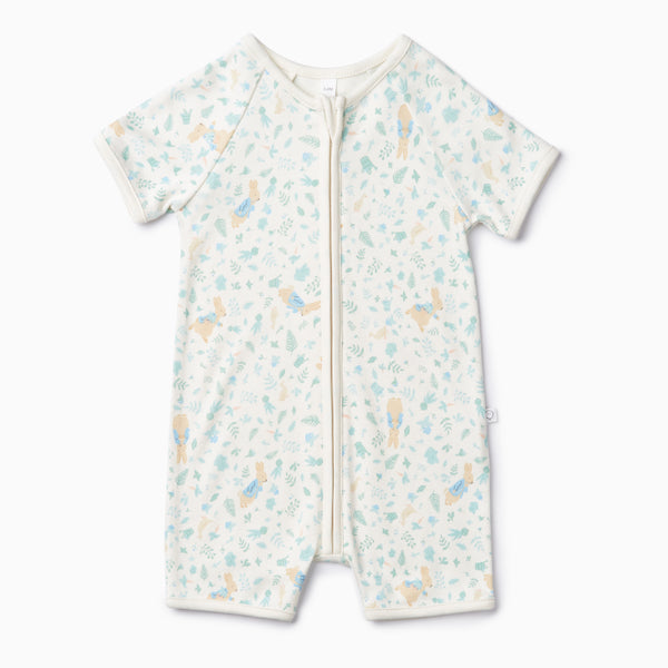 Peter Rabbit Summer Zip-Up Sleepsuit | Baby Sleepsuits | MORI EU